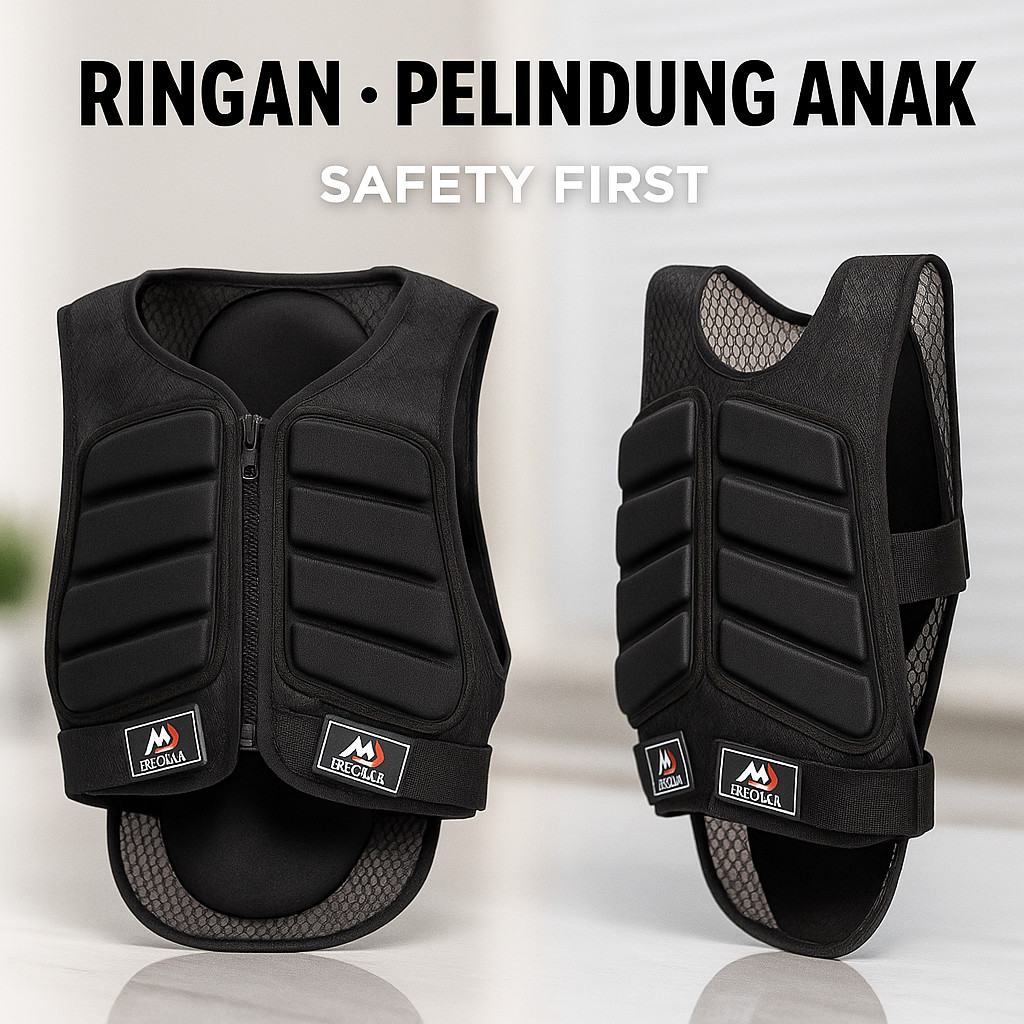 Children's Body Armor Chest Protector for Pushbike BMX Downhill Balance ...