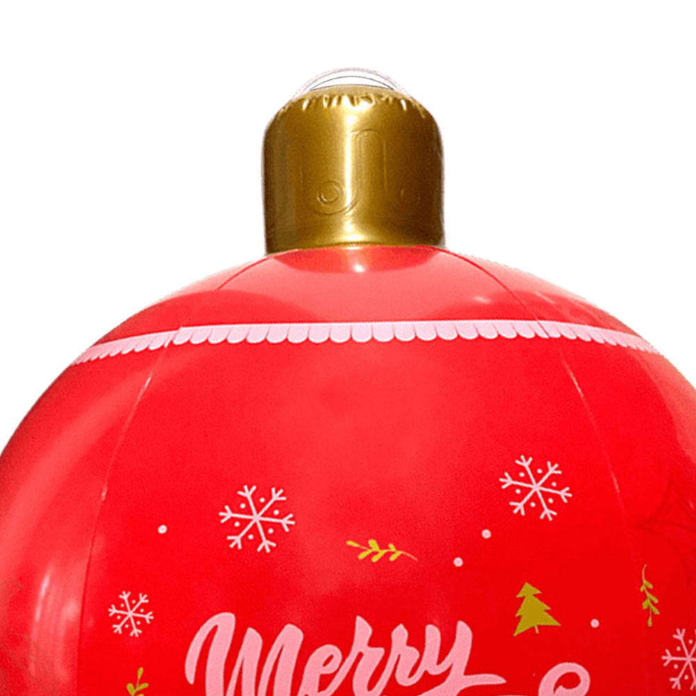 24 Inch PVC Inflatable Christmas Ball Large Outdoor Decorated Ball New ...
