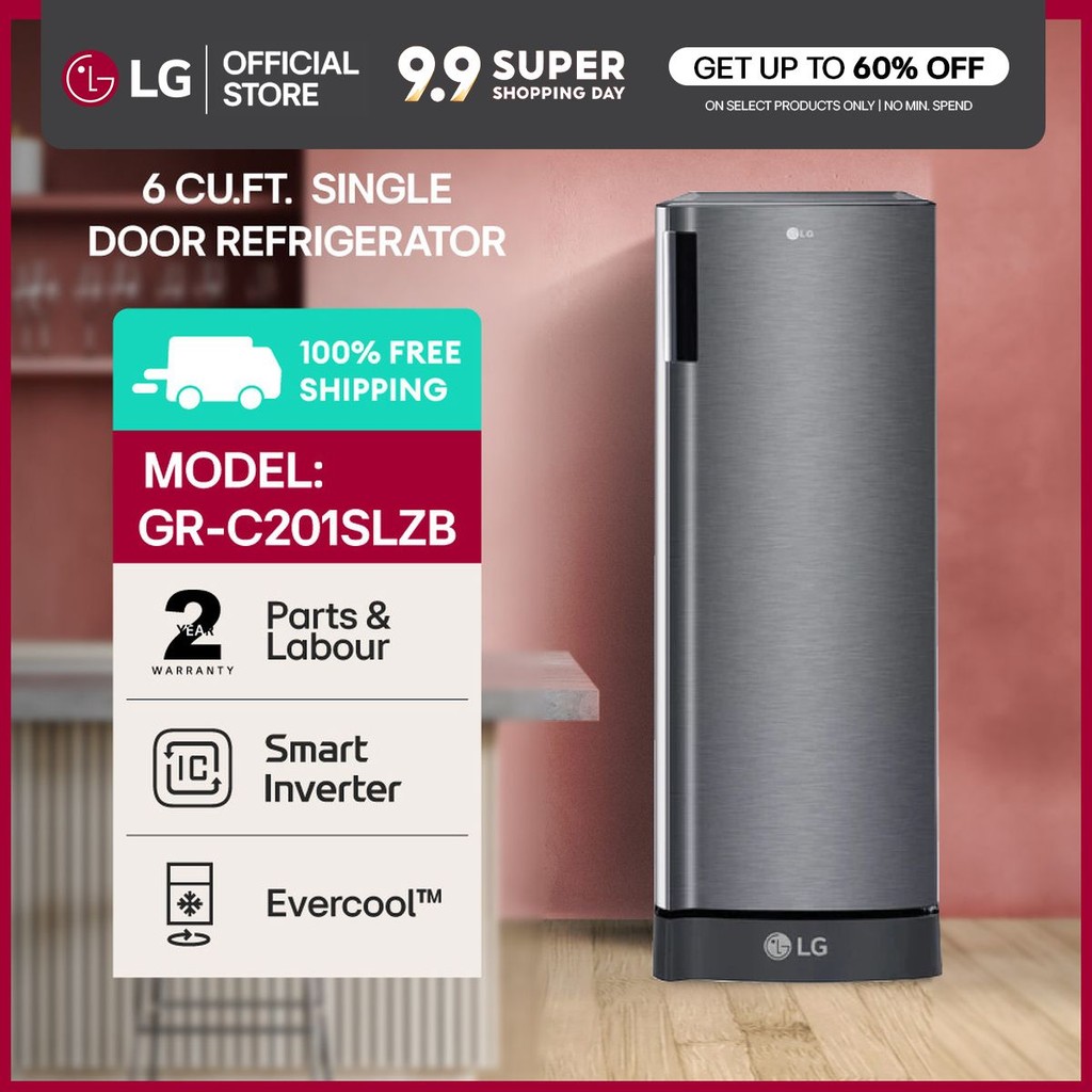 LG Refrigerator One-Door Gr-C201slzb 6 Cu. Ft. | Shopee Philippines