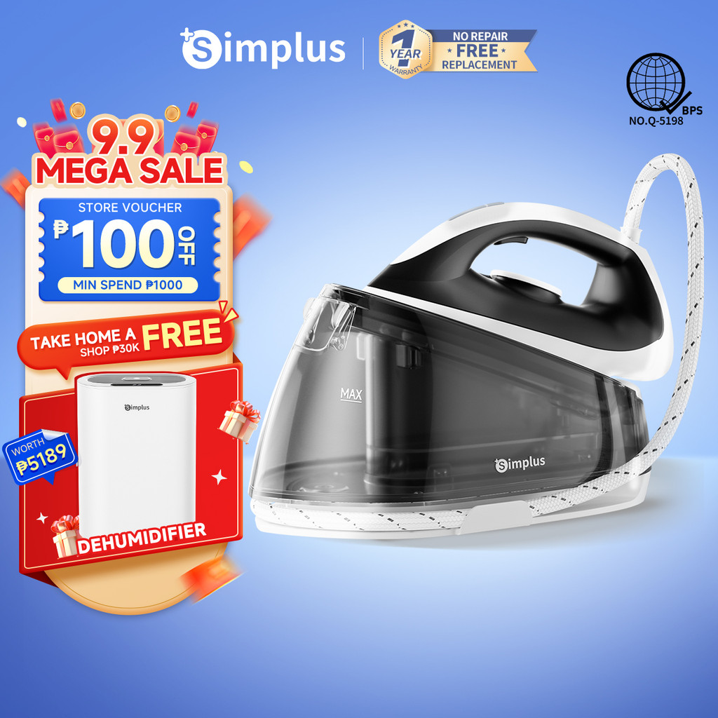 Simplus Iron Steam Steam Generator (Teflon Soleplate 5 Mode Ironing ...