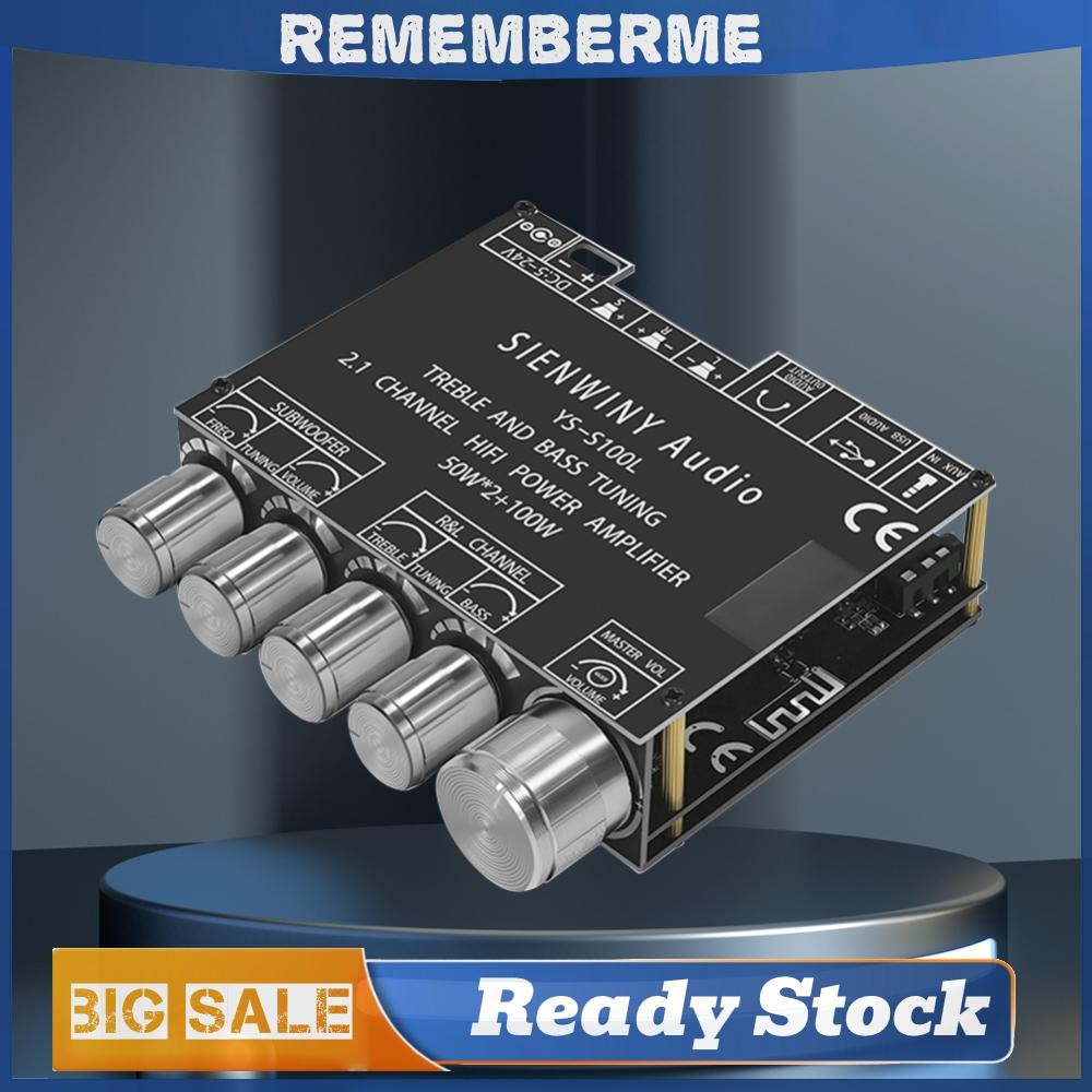 2.1 3 Channel Audio Stereo Subwoofer Amplifier Board 50WX2 100W CS8673E ...