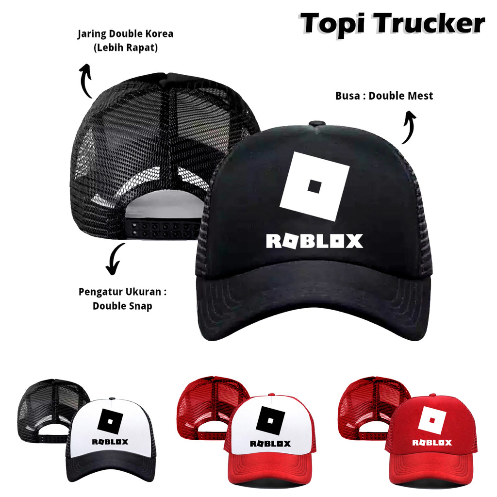 ROBLOX LOGO HAT TRACKER HAT ROBLOX GAME NET HAT | Shopee Philippines
