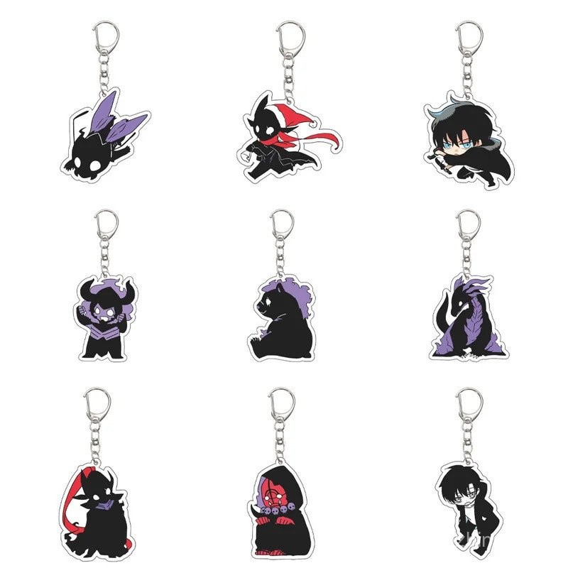 55MM Anime Solo Leveling Keychain Jinwoo Sung/Yoona Choi/Jinho Yoo/Hye ...