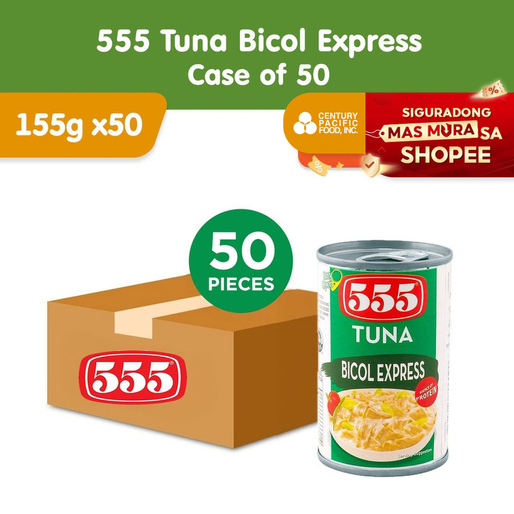 555 Tuna Bicol Express 155g (Case of 50pcs) - Healthy, High Protein ...