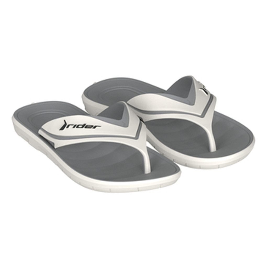 Rider Free III Thong Grey/White Comfortable Slippers for Mens | Shopee ...