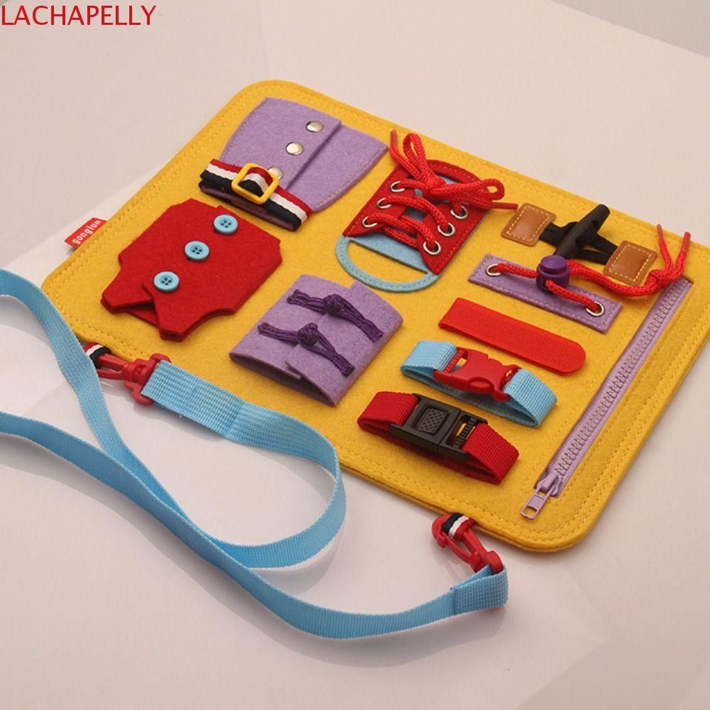 LACHAPELLY Kids Life Skill Busy Board, Multi-layer Dressing Practice ...
