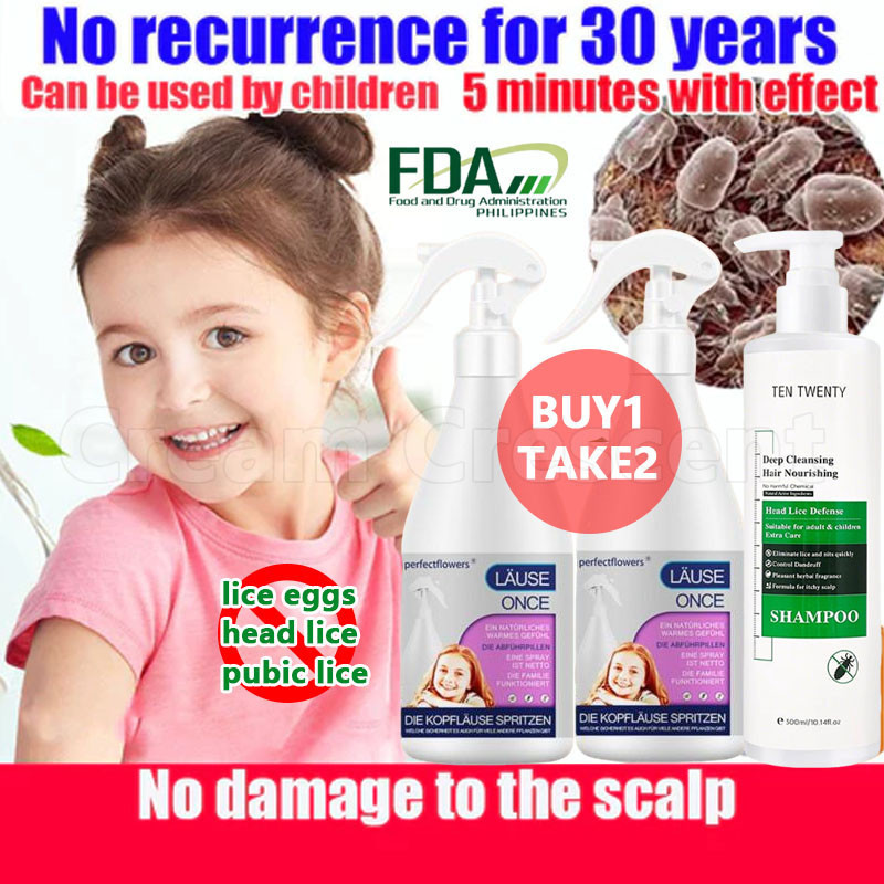 【BUY1 TAKE1】FDA lice remover shampoo lice treatment kutoremoval lice ...