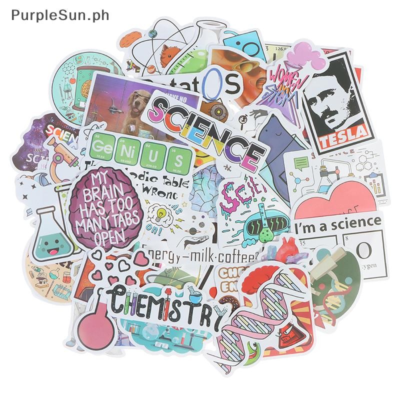 PurpleSun 100Pcs Science Chemistry Laboratory Sticker for Laptop Phone ...