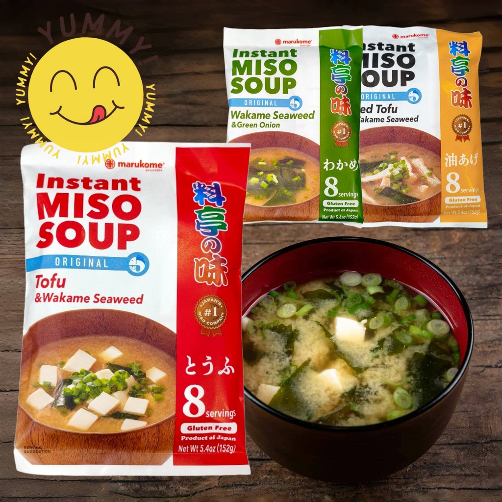 Authentic Japan Marukome Instant Miso Soup 8 Soup Base - GREEN ONION ...