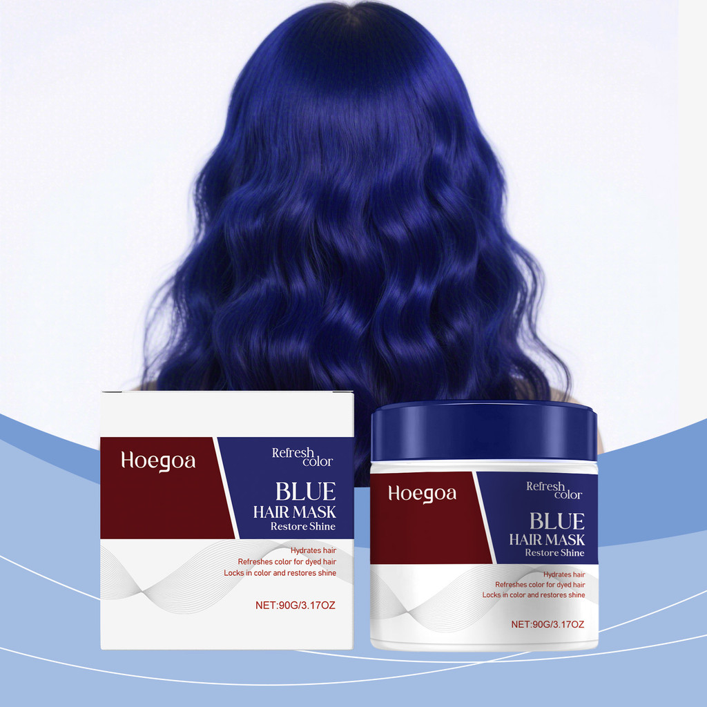 Blue Hair Color Depositing Mask, Deep Conditioner Treatment Intensely ...