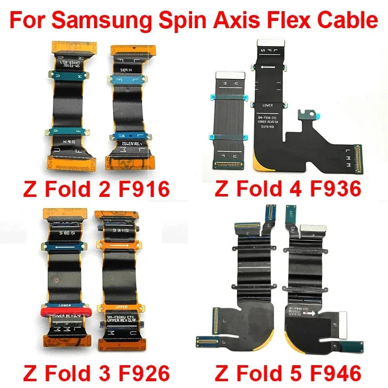 Spin Axis Flex Cable For Samsung Galaxy Z Fold 2 3 4 5 F916B F936U ...
