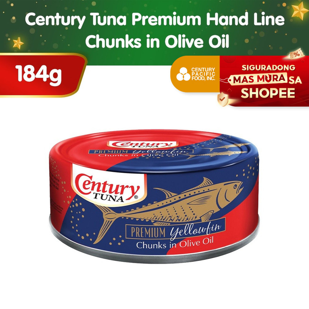 Century Tuna Premium Red Hand Line Chunks in Olive Oil 184g | Shopee ...