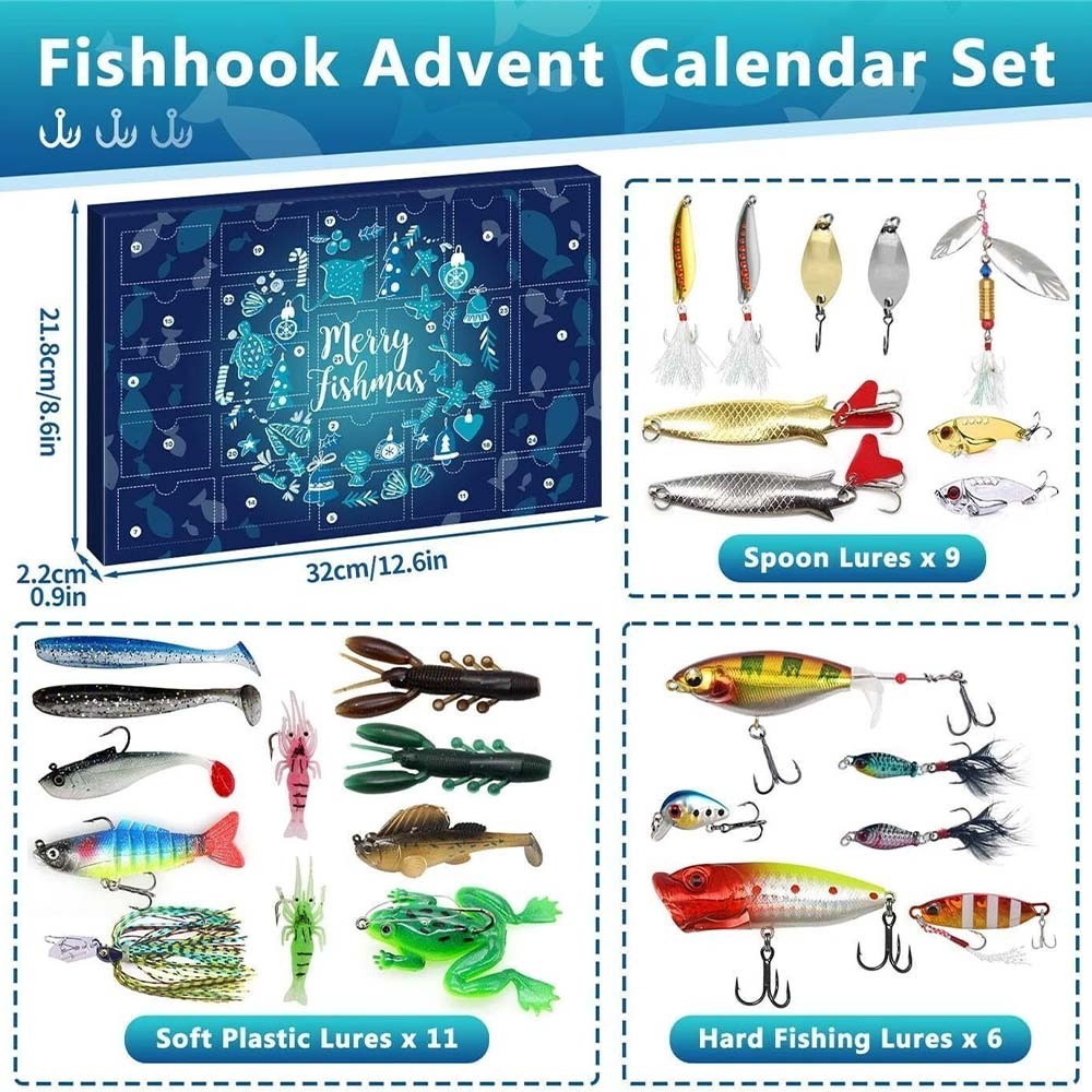 24PCS Fishing Advent Calendar Blind Box | Shopee Philippines