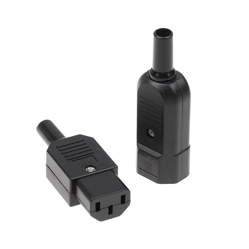UVIG 1Pc 16A 250V Straight Cable Plug Connector C13 C14 Female Male ...