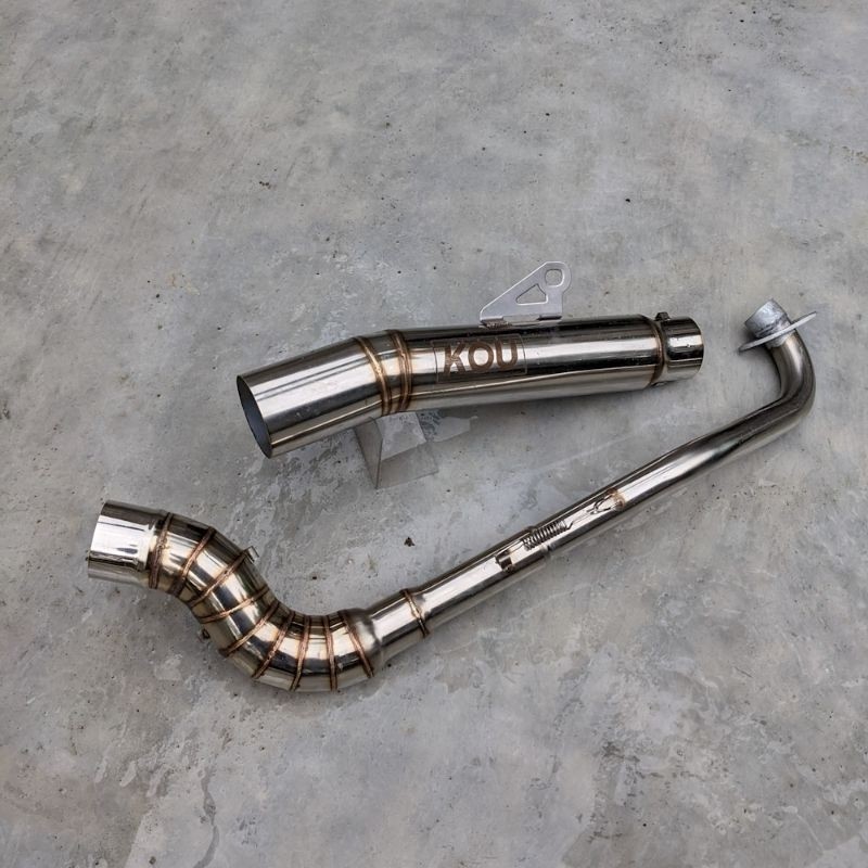 Jvt rev Berjutt Open Spec pipe exhaust 51mm KOU tube type for Wave 100 ...