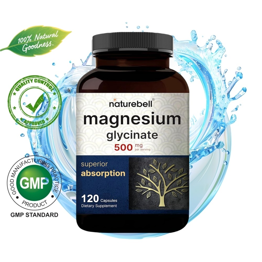 NatureBell Magnesium Glycinate Capsules｜Relieves Muscle Tension ...