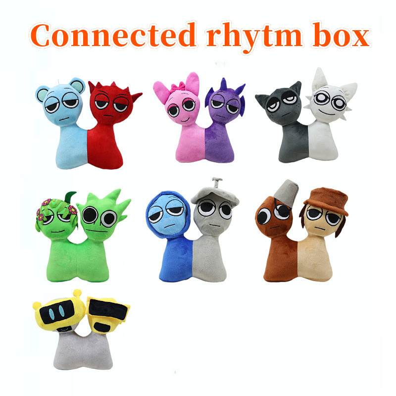Sprunki Plush incredibox Conjoined Rhythm Box Game Toy Doll | Shopee ...