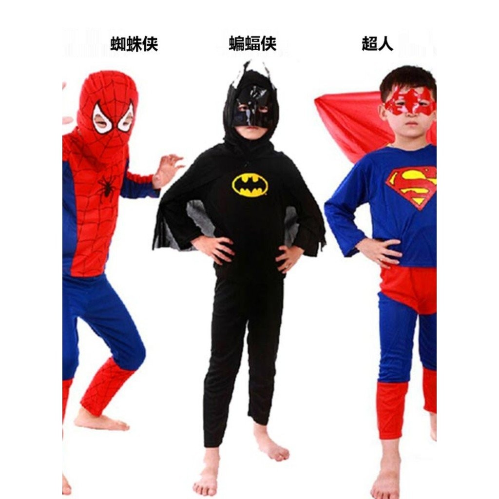 Halloween Children's Costume Zorro Superman Batman Spider-Man Outfit ...