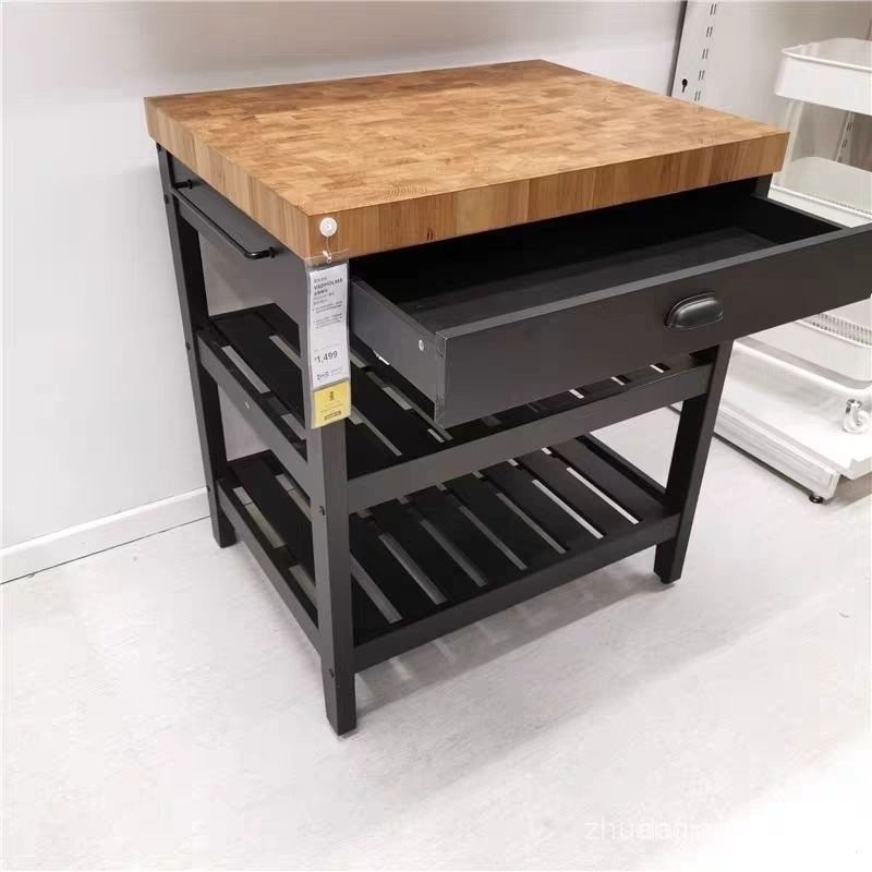 Kitchen Island Separate Mobile Cooking Table Integrated Iron Custom ...
