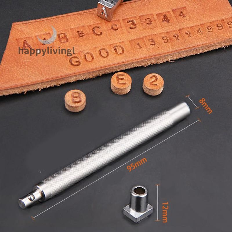 happylivingl 36pcs Steel Alphabet letter Number leather Stamp Punch Set ...