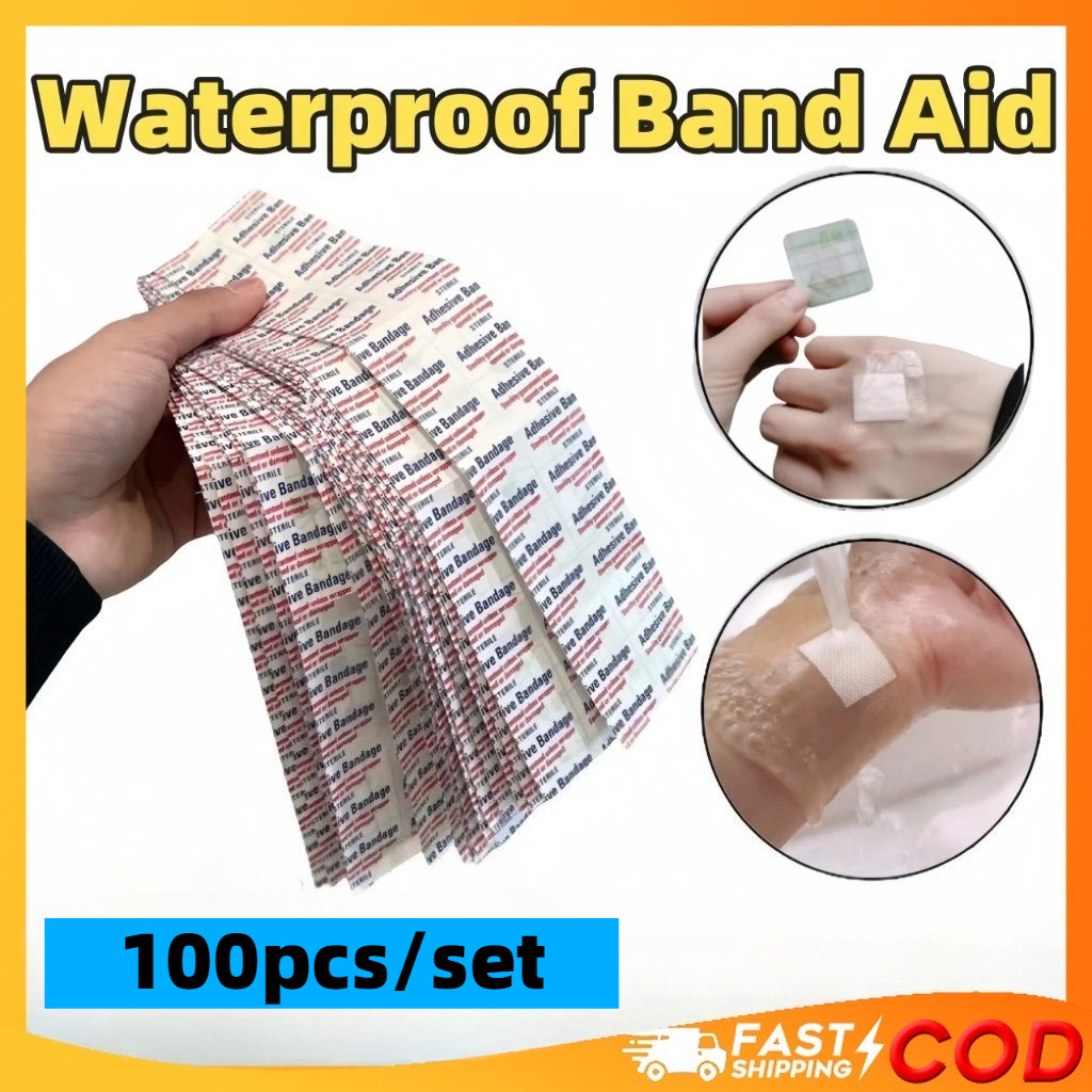 100 Pcs Breathable Hypoallergenic Non-woven Adhesive Wound Dressing ...