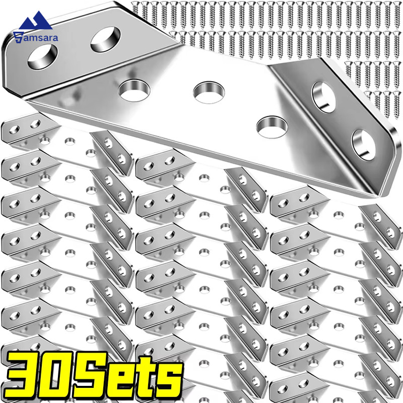 Heavy Duty Stainless Steel Corner Brace | Triangle Support Bracket 7cm ...