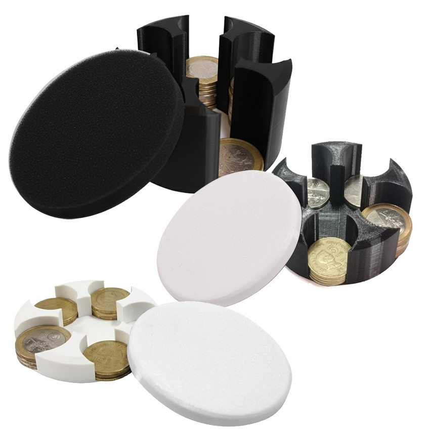 Coin Sorter Round 5 Slot Organizer for PH Coins Display Holder with ...