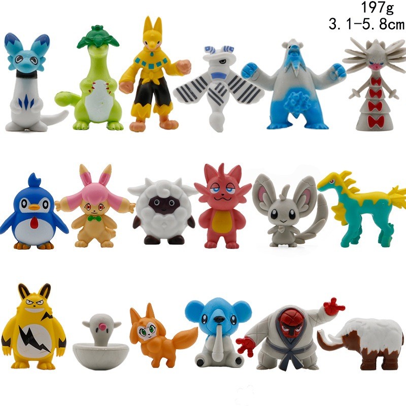 18Pcs/Set Palworld Action Figure Toy Model Doll Grizzbolt Lamball ...