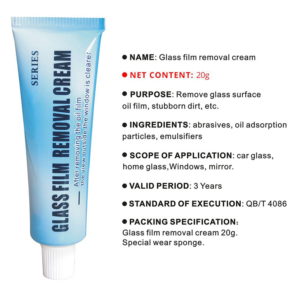 20g Car Glass Film Removal Cream Strong Decontamination Windshield ...