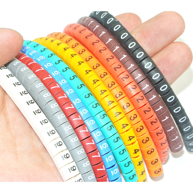 Cable Marker Wire Label EC-0 EC-1 EC-2 EC-3 500pcs Mark Number Wire 0 ...