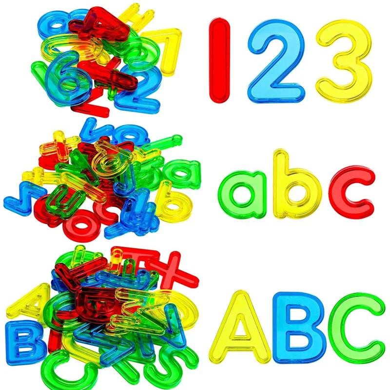 Transparent Alphabet Letters and Numbers Kids Educational Counting and ...
