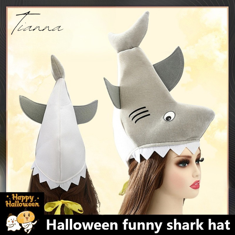 Halloween Shark Hat Simulation Shark Headband Cartoon Halloween Hat Fun ...