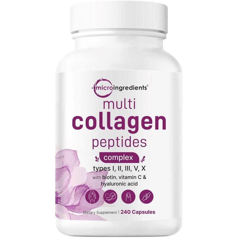 Micro Ingredients Multi Collagen Complex, 240 Capsules | Shopee Philippines