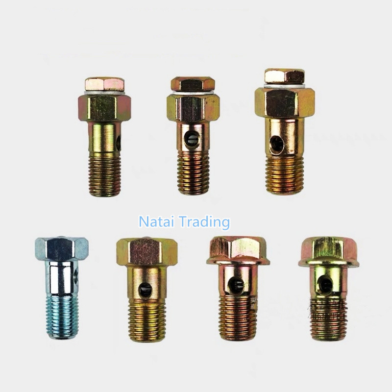 5pcs Diesel Unit Pump Oil Return Valve Screw EUP M14 M12 Hollow Screw ...