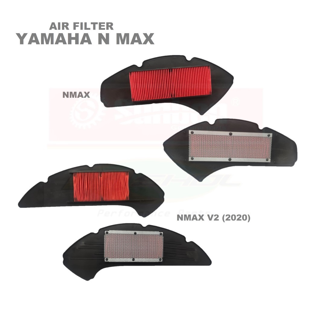 MOTORCYCLE AIR FILTER ELEMENT FOR YAMAHA NMAX155 V1 & NMAX V2,V3 LATEST ...
