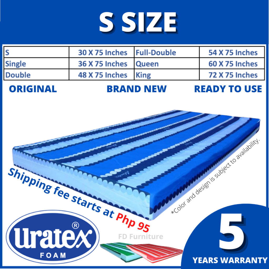 Original Uratex Foam with Cover Size 30x75 inch Thickness Baka Ikaw Na ...