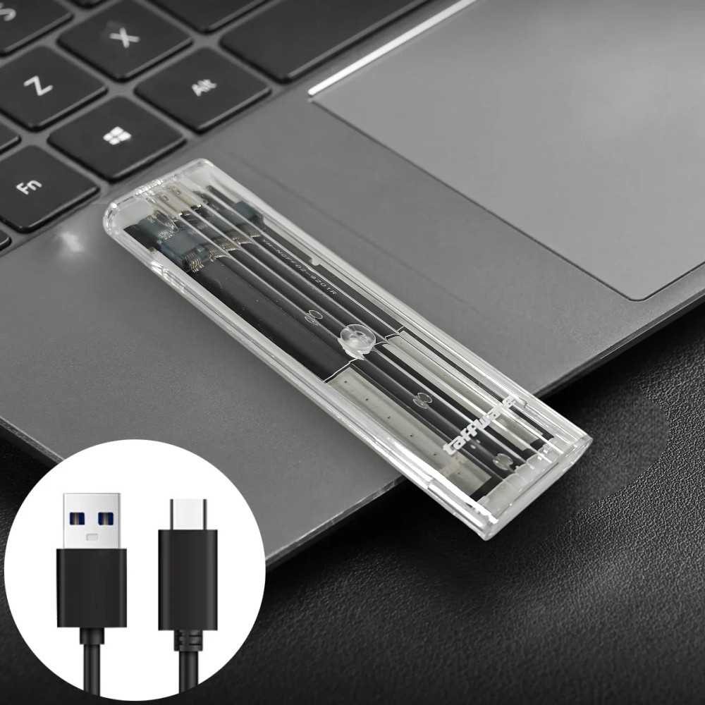 Taffware M.2 SATA NGFF External SSD Case Enclosure USB 3.1 5Gbps ...