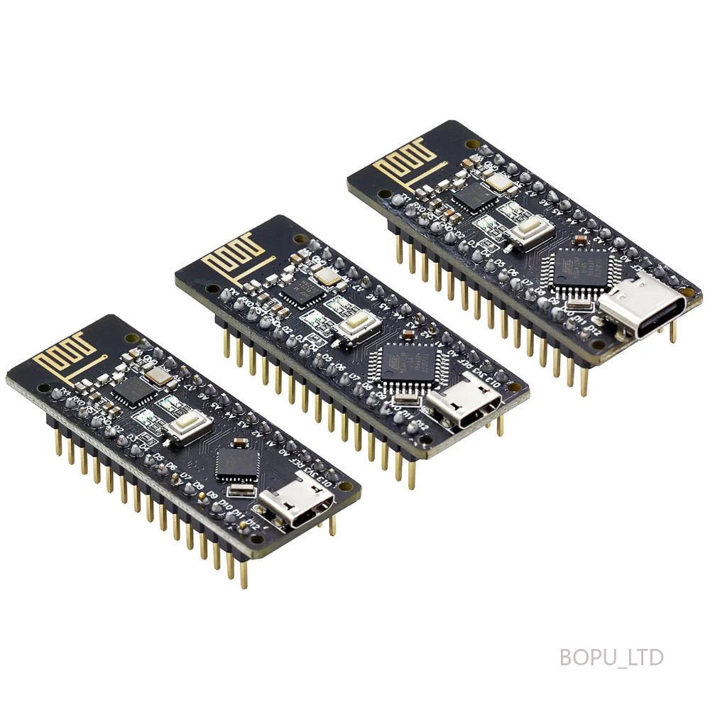 RF-Nano for Arduino Nano V3.0, Micro USB Nano Board ATmega328P QFN32 5V ...