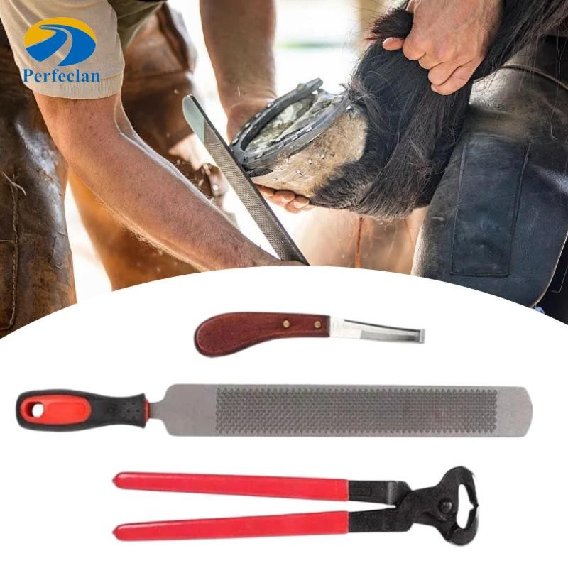 Perfeclan 3 Piece Horse Hoof Trimming Tool, Double Sided Tools ...