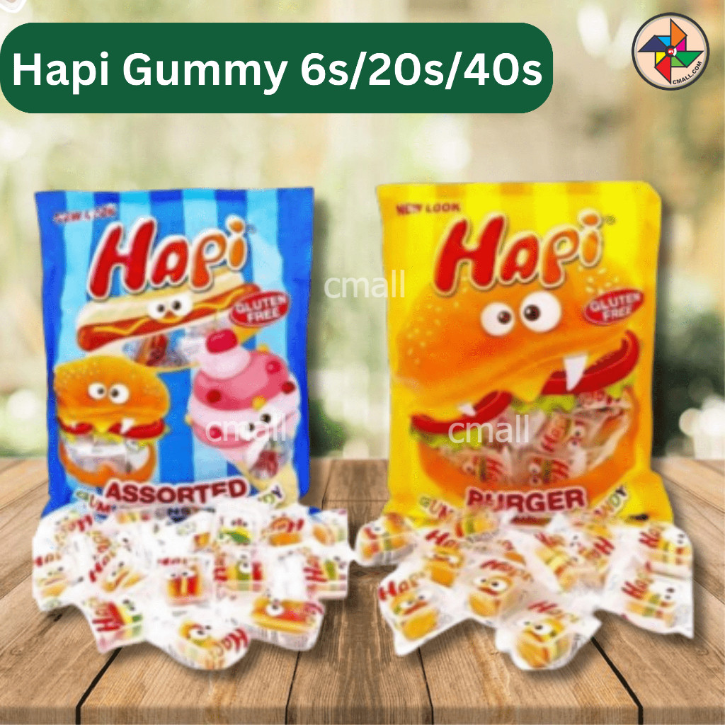 [CM] Hapi Gummy Assorted Gummy Burger & Assorted 6s/20s/40s | Shopee ...