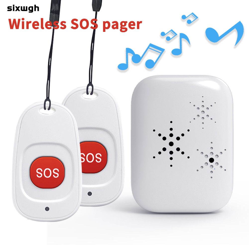 SOS button Wireless Caregiver Pager Elderly Emergency SOS Button ...