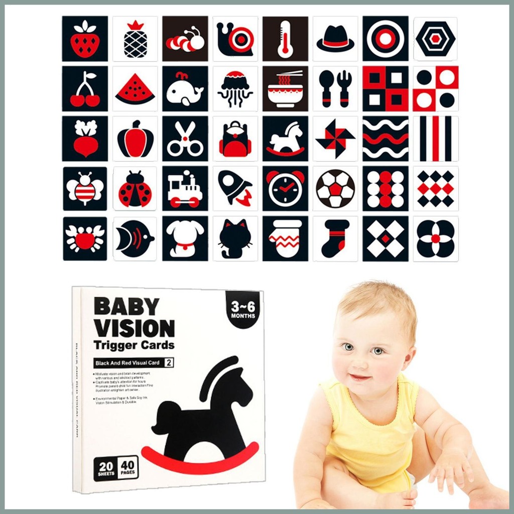 Visual Stimulation Cards Visual Stimulation Black and White Contrast ...
