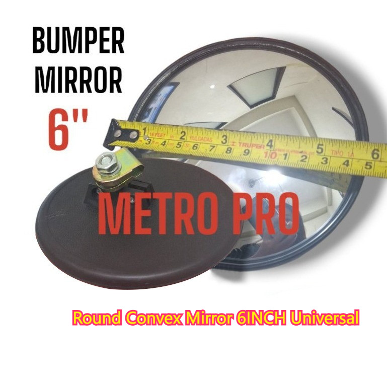 Round Convex Mirror 6INCH Universal Round Mirror Bumper Mirror for ...