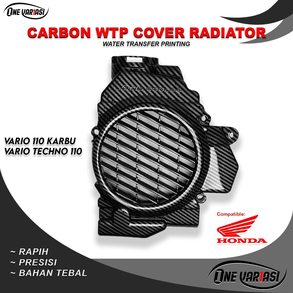 VARIO 110 CARBON RADIATOR COVER / VARIO TECHNO 110 CW CBS CARBON ...