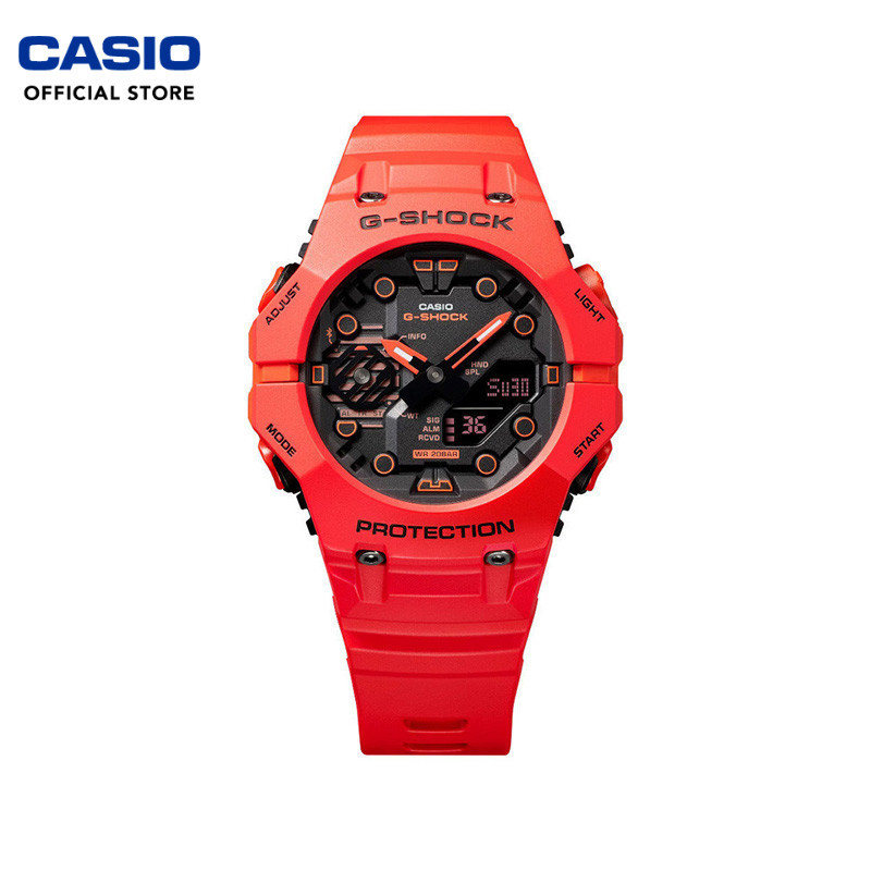 Casio G-Shock (GA-B001-4ADR) Red Resin Strap Shock Resistant 200 Meter ...