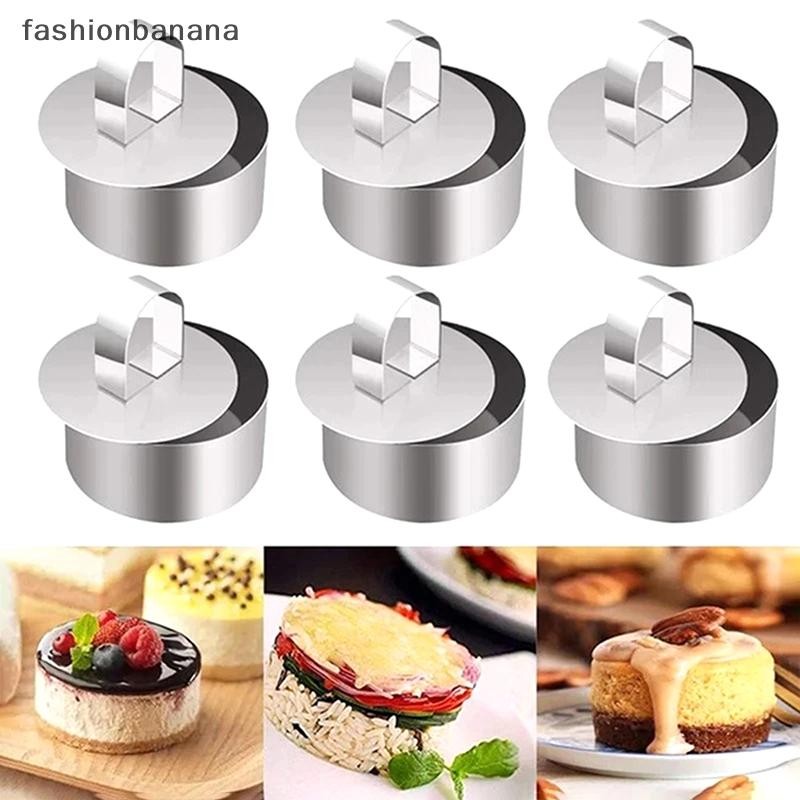 FBPH Bless DIY Cake Mold Stainless Steel Decorating Tools Round Silver ...