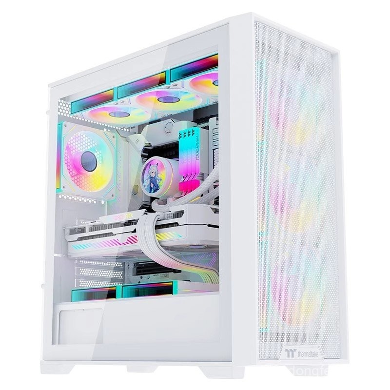 Desktop Computer Case EATX Panoramic Tempered Glass E-Sports Water ...