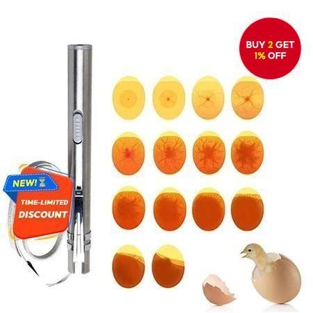 Pet Egg Candling Light - USB LED Flashlight for Bird & Poultry Breeding ...