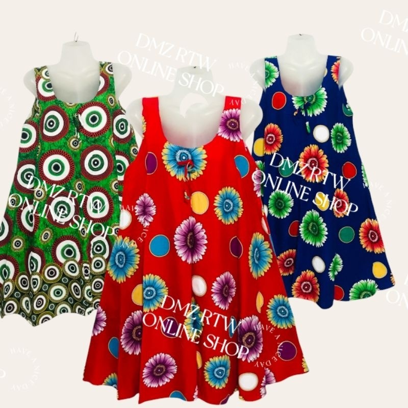 POLKA DOT SLEEVELESS DUSTER assorted color and print | Shopee Philippines