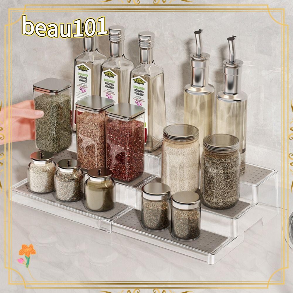 BEAU Kitchen Spices Riser Ladder Shelf, Storage Scalable Perfume ...